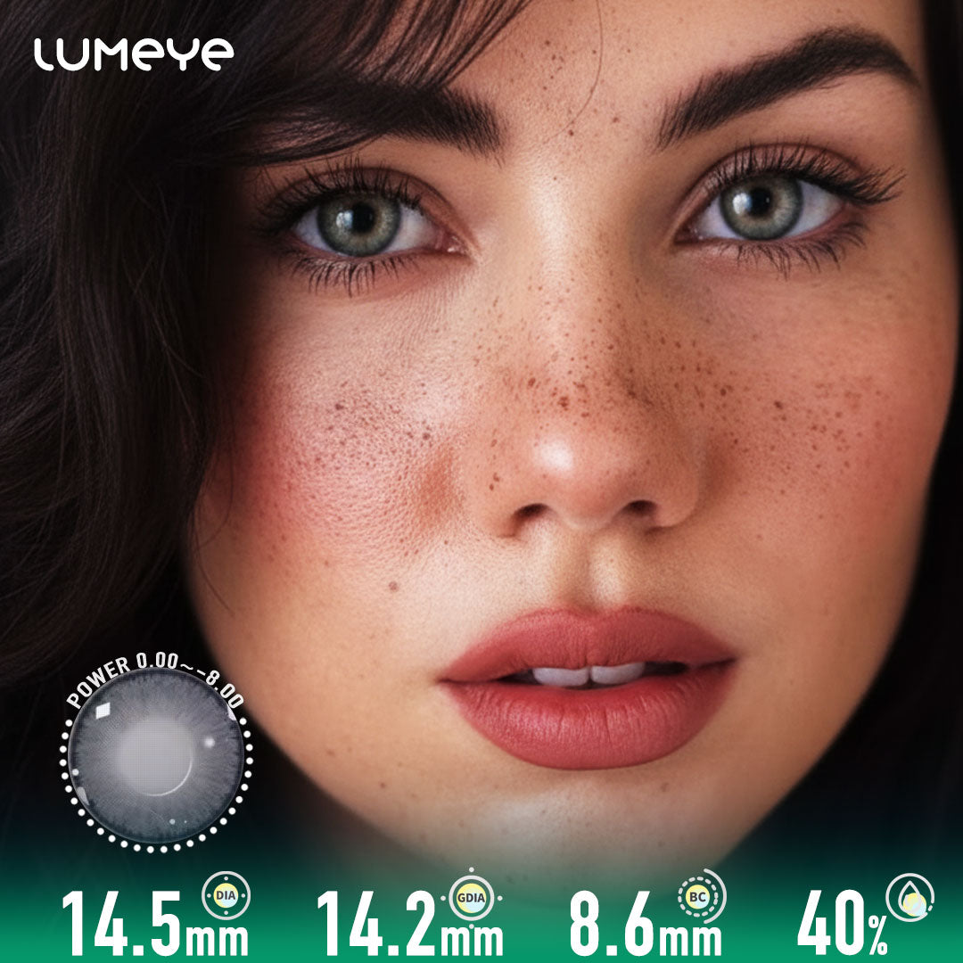 Premium Grey Circle Contact Lenses - Natural Smoky Colored Contacts ...