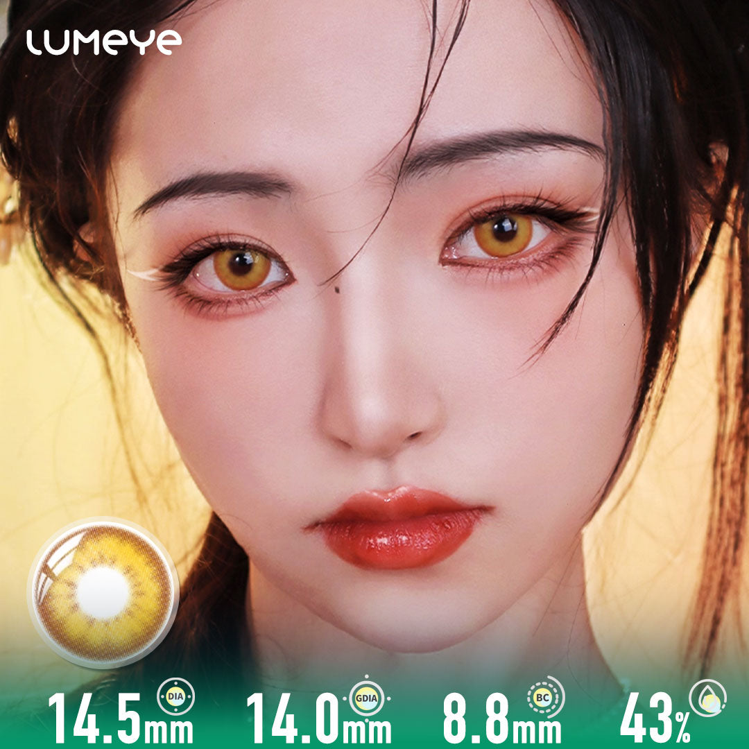 Golden Amber Contact Lenses | 4-Lens Pack – LUMEYE